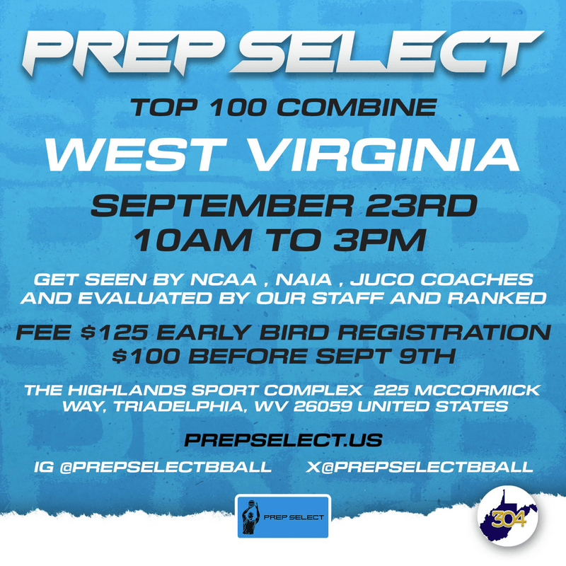 Prep Select Top 100 Combine WV | Playeasy